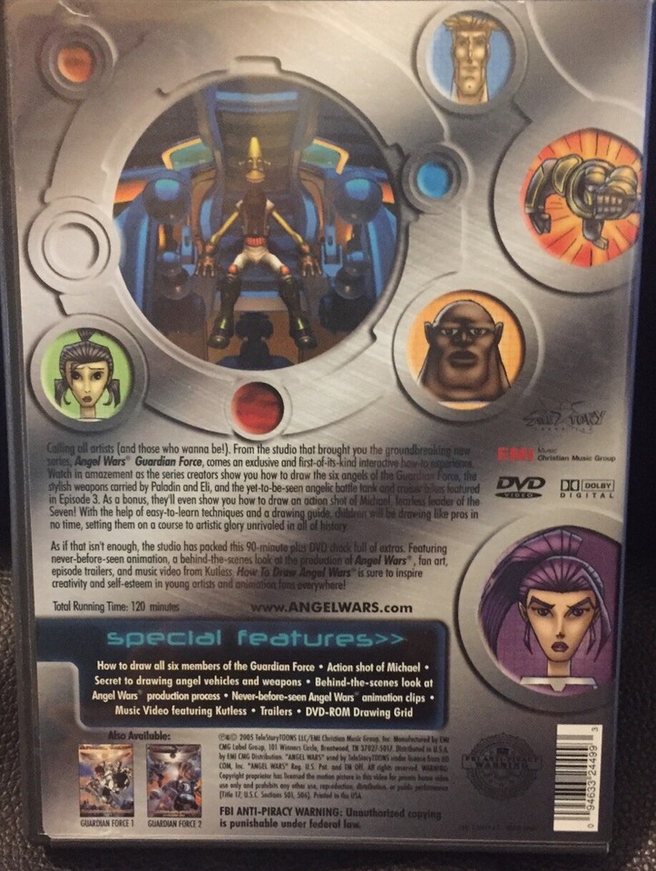 DVD Video - 2005 How To Draw Angel Wars Guardian Force- FREE SHIPPING ...