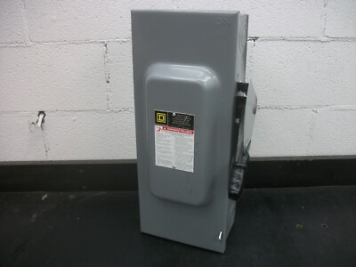 SQUARE D DISCONNECT TYPE 1 H363 100AMP 600VOLT 3POLE FUSIBLE | eBay