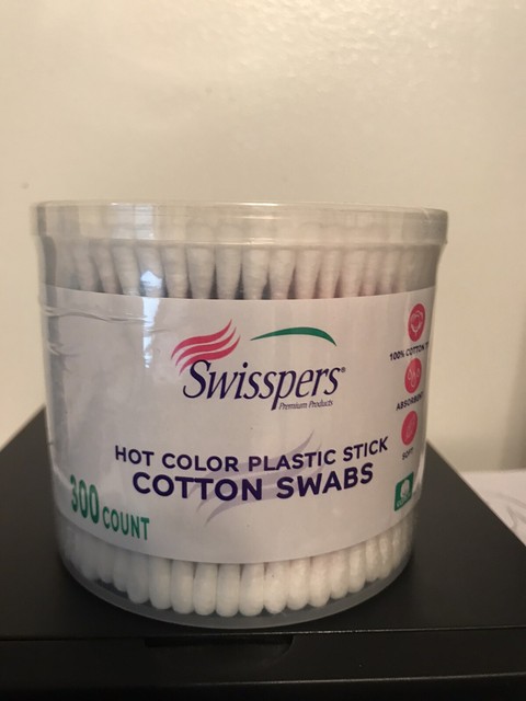 Swisspers Color Plastic Stock Swabs in Round 300 EA for sale online | eBay