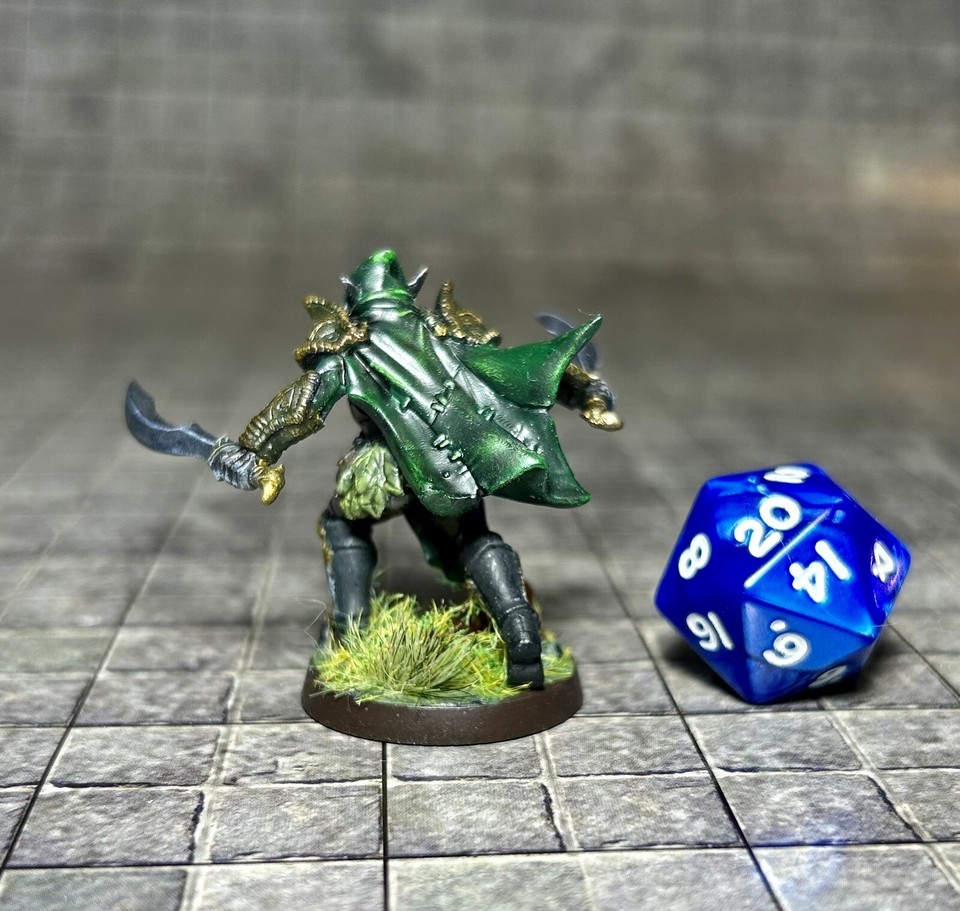 Hand Painted Dark Elf Drow Ranger (Drizzt) Miniature D&D DnD TTRPG ...