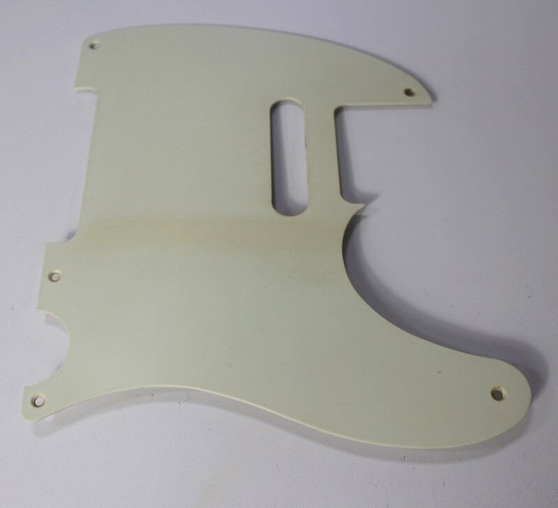 Aged 1 Ply 8 Hole Pickguard For Telecaster Parchment White | eBay