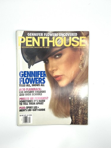 DECEMBER 1992 PENTHOUSE MAGAZINE GENNIFER FLOWERS Clinton's mistress ...