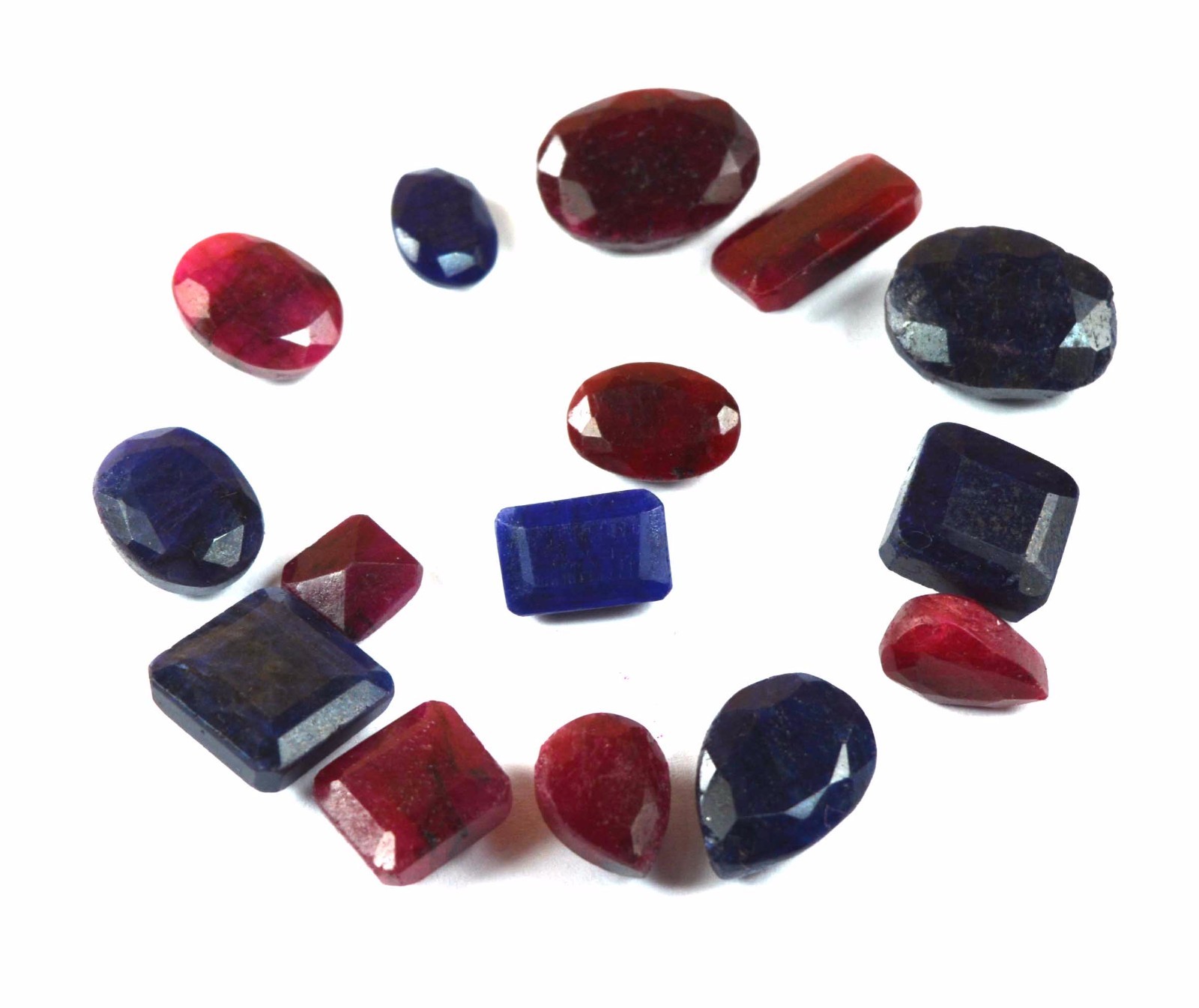 100-1000 Ct. Natural Mix Shape Ruby & Sapphire Gemstone Wholesale Lot ...