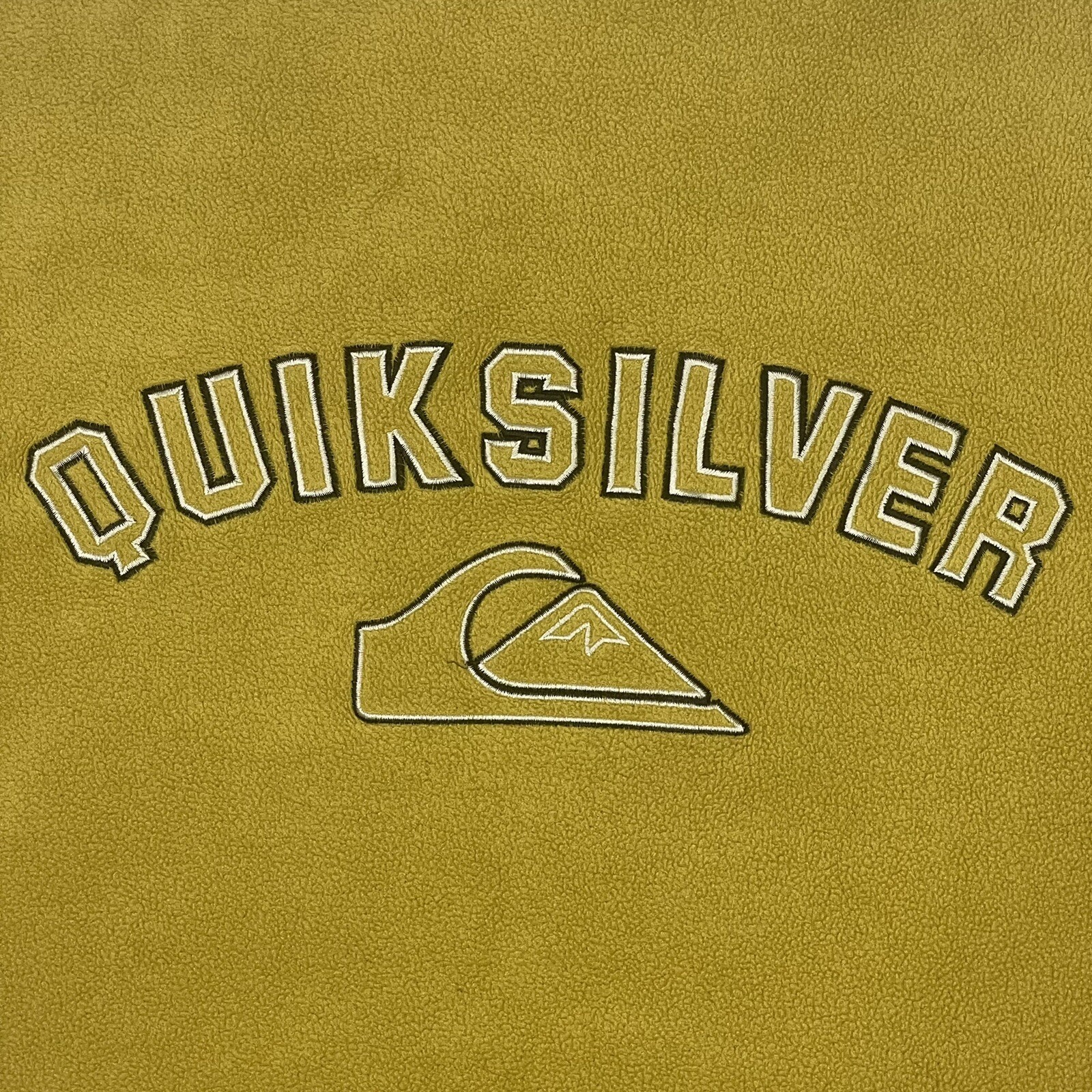 Vintage Quicksilver Fleece Mens Small Yellow Mustard … - Gem