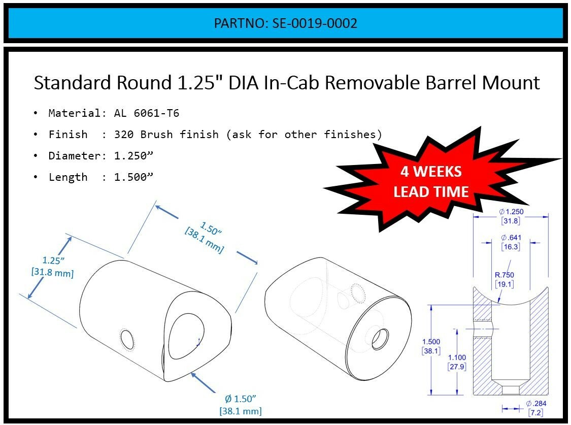 10 pcs Standard Round Elevator Handrail Spacer Mount | eBay