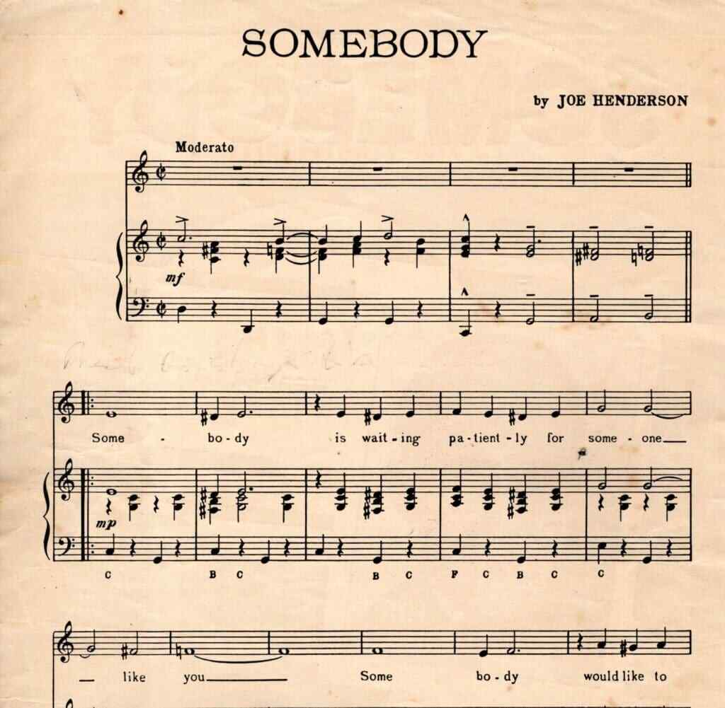 Sheet Music - Somebody | eBay Australia