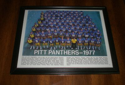 1977 PITT PANTHERS PITTSBURGH FRAMED COLOR TEAM PRINT | eBay