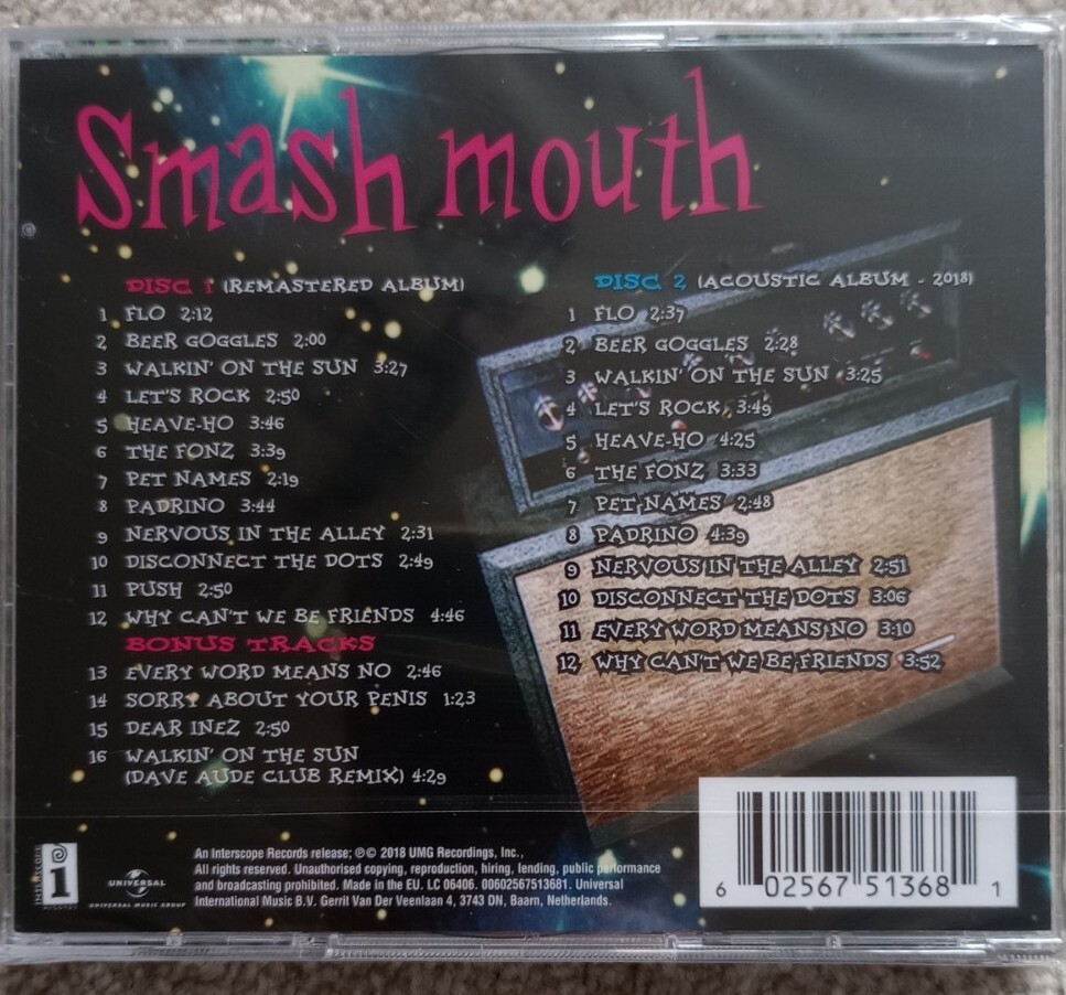 Fush Yu Mang [20th Anniversary Edition] by Smash Mouth (CD, 2018) for ...