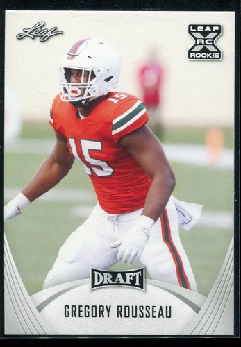 2021 Leaf Draft Gregory Rousseau #39 Buffalo Bills Rookie | eBay