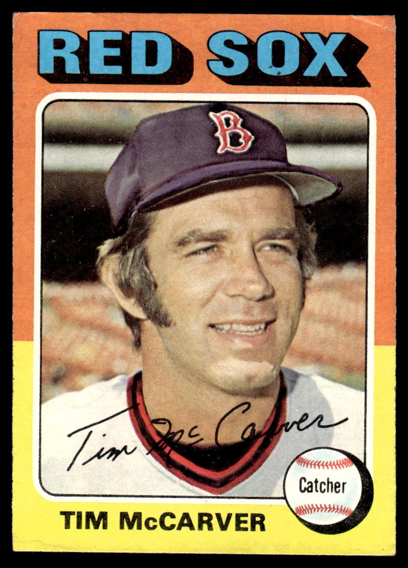 1975 Topps Tim McCarver #586 Boston Red Sox Baseball Card | eBay
