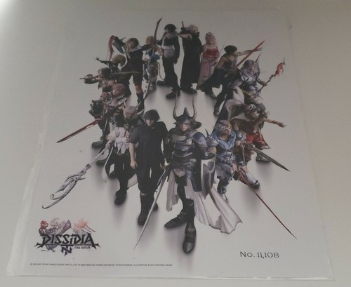 Dissidia Final Fantasy NT No. 11,108 2018 Poster Print 8"x10" New in ...