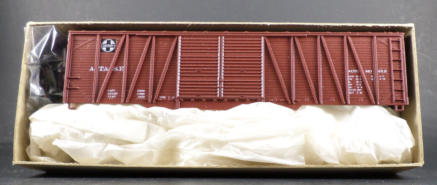 MDC HO scale Santa Fe (ATSF) 50 ft. Single Sheathed Dbl. Door Auto ...