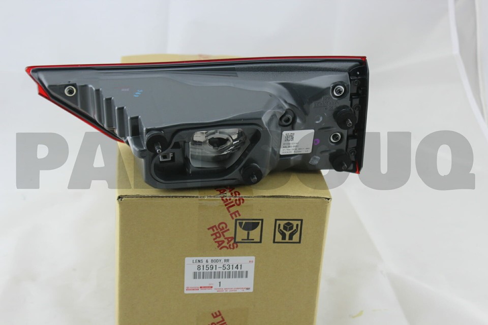 8159153141 Genuine Toyota LENS AND BODY, REAR LAMP, LH 81591-53141 | eBay
