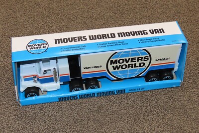 Vintage Movers World Moving Van U-Haul Toy Truck NiB Clover Toys FREE ...