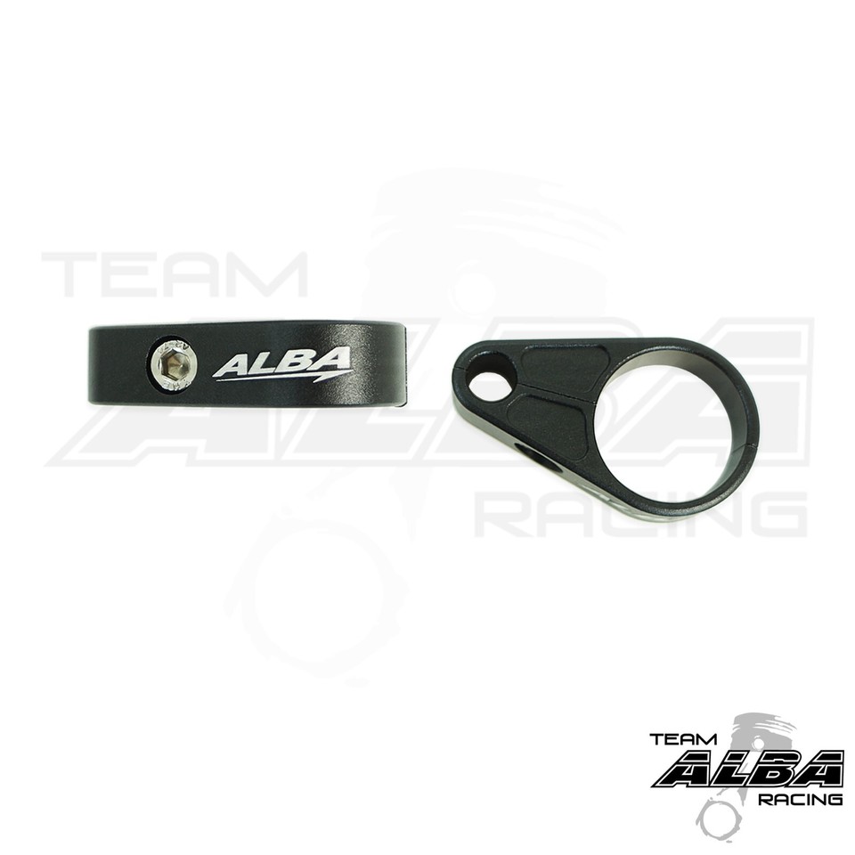 atv brake line clamps brake line brakes Alba Racing black BLC B | eBay