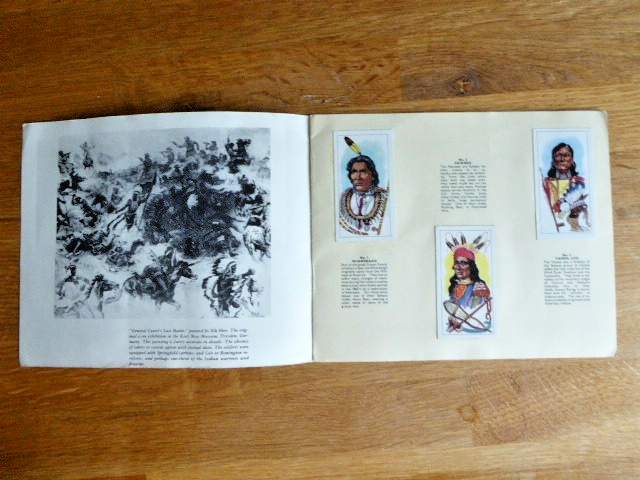 SET OF 25 CARDS AMERICN INDIANS STUCK IN ORIGINAL ALBUM GEORGE PAYNE ...