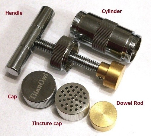 Tincture Press Small Size Handheld Press Extract Herb T Shape Brass Pre ...