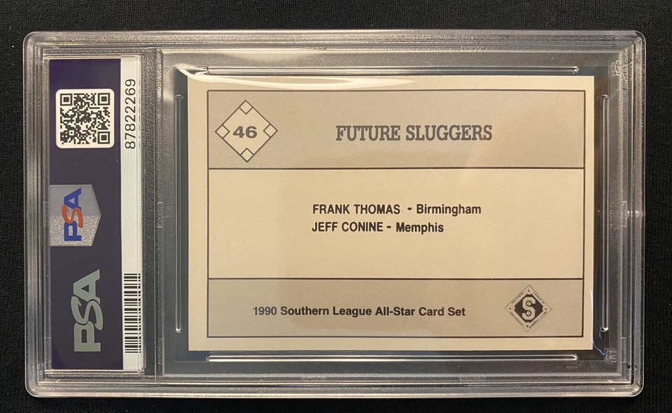 Frank Thomas/Jeff Conine 1990 Southern League All-Stars PSA 8 LOW POP 2 ...