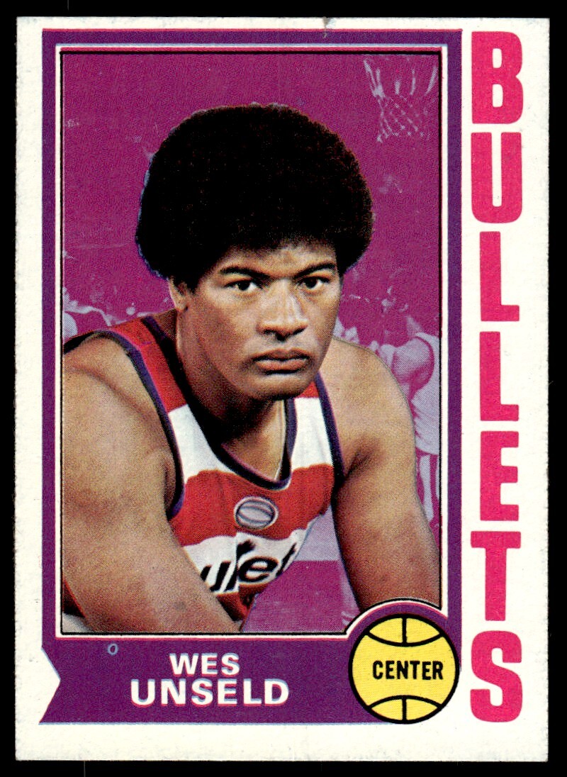 1974-75 Topps Wes Unseld Washington Bullets #121 | eBay