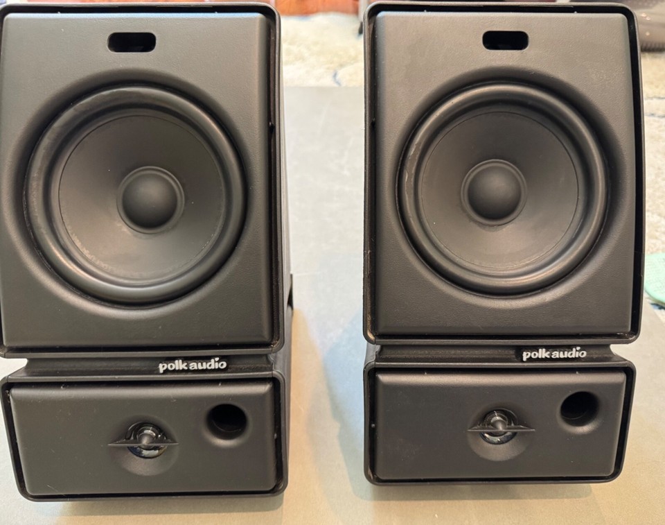 POLK AUDIO M3 Series II Speakers in black Indoor/Outdoor Working ...