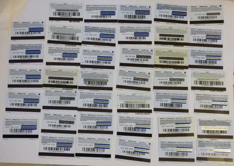 Walmart Gift Card - Christmas - LOT of 40 Older Styles - Collectible ...