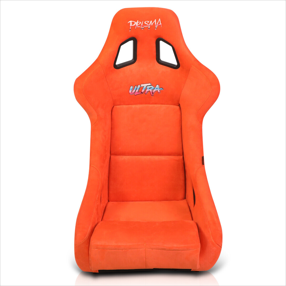 NRG Performance FRP-302OR-ULTRA Alcantara Orange Bucket Racing Seat w ...