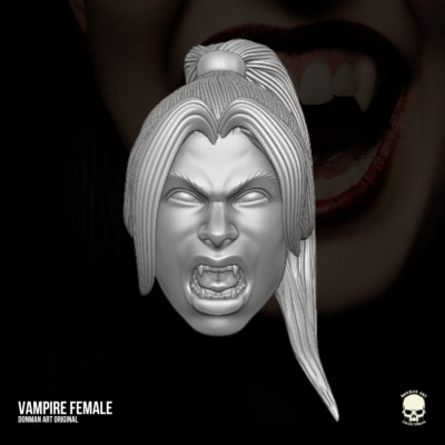 Female Vampire custom head v2 for action figures | eBay