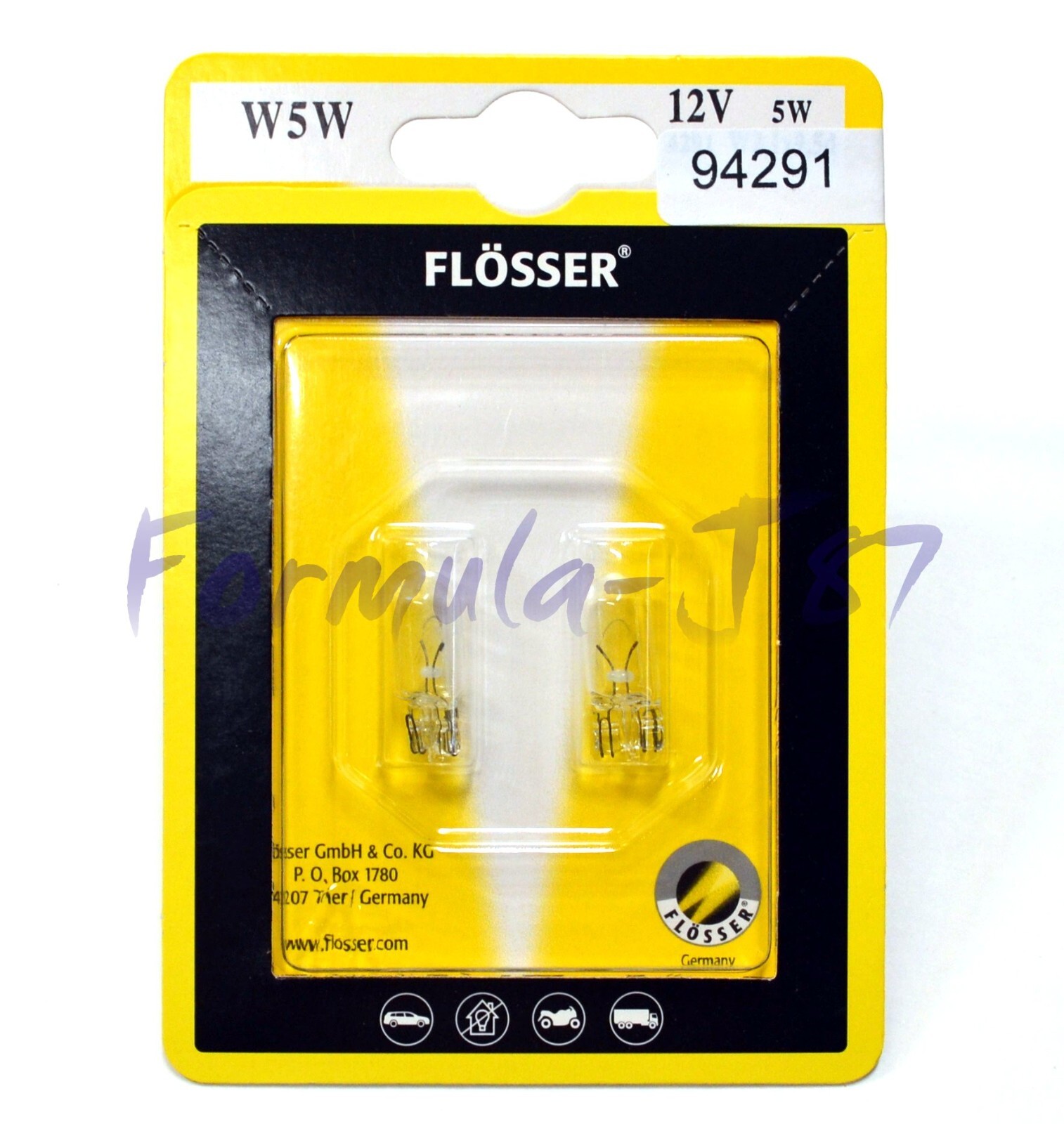 Flosser 194 168 2825 W5W 5W Two Bulbs Front Side Marker Light ...