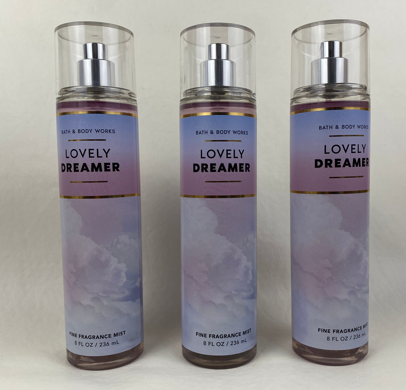 3 Bath & Body Works Lovely Dreamer Fine Fragrance Mist Sprays 8 fl oz ...