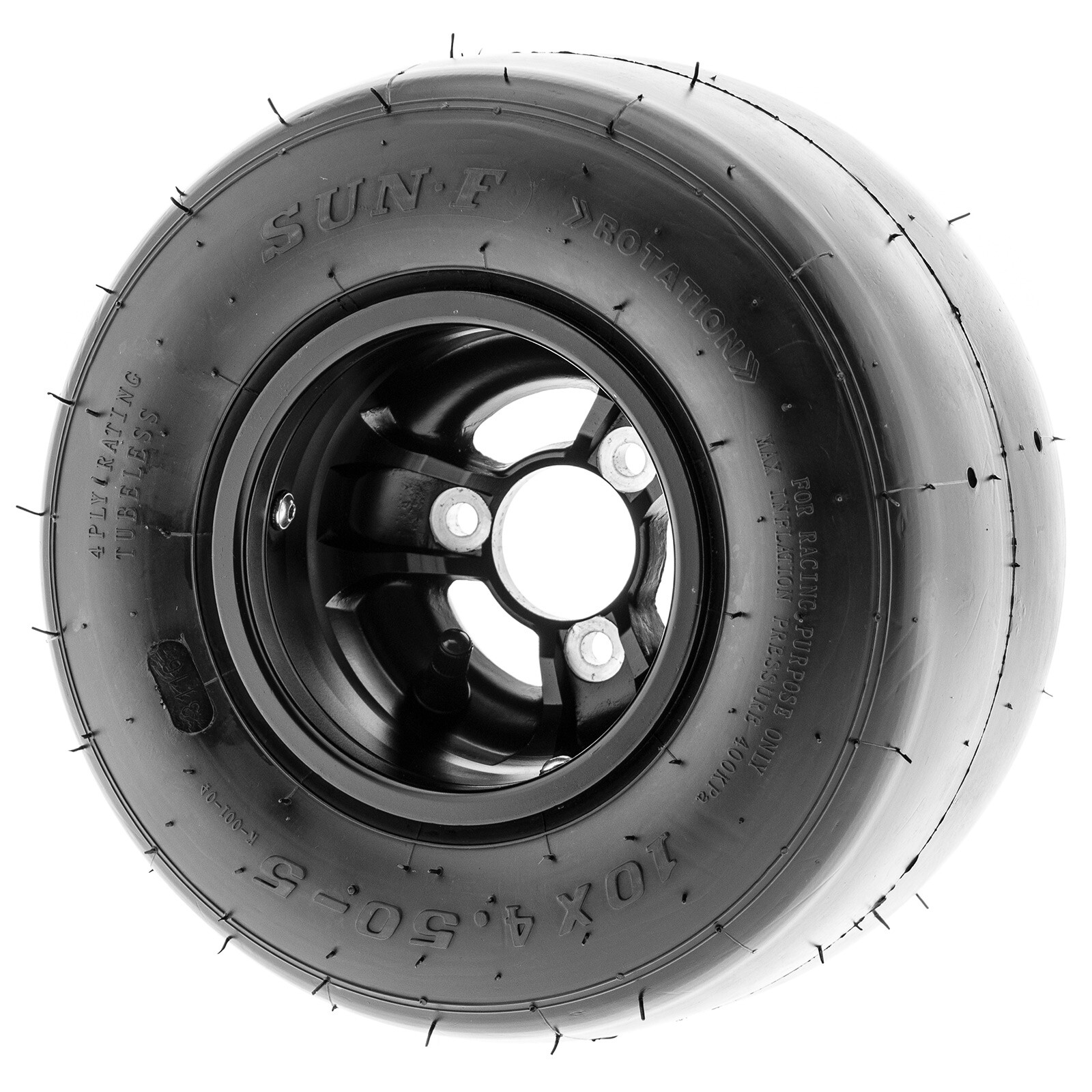 SunF 10x4.5.00-5 Go Kart Slick Tires 10x4.5.00x5 Racing Tyre 4PR K001 ...