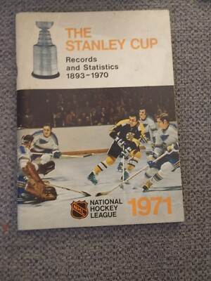 1893-1970 The Stanley Cup Records and Statistics Book NHL Hockey ...