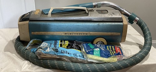 VINTAGE Electrolux Canister Vacuum Model 1205 W/ Hose Bags Attachment ...