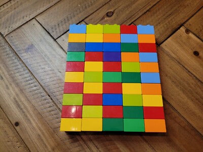 LEGO DUPLO Lot 50 BLOCKS BRICKS PIECES Multicolor 2x2 | eBay