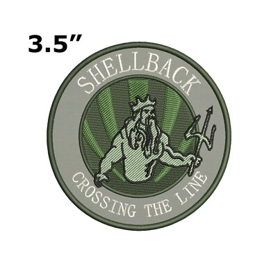 US NAVY Crossing of the Equator Shellback Military Patch GOLDEN ...