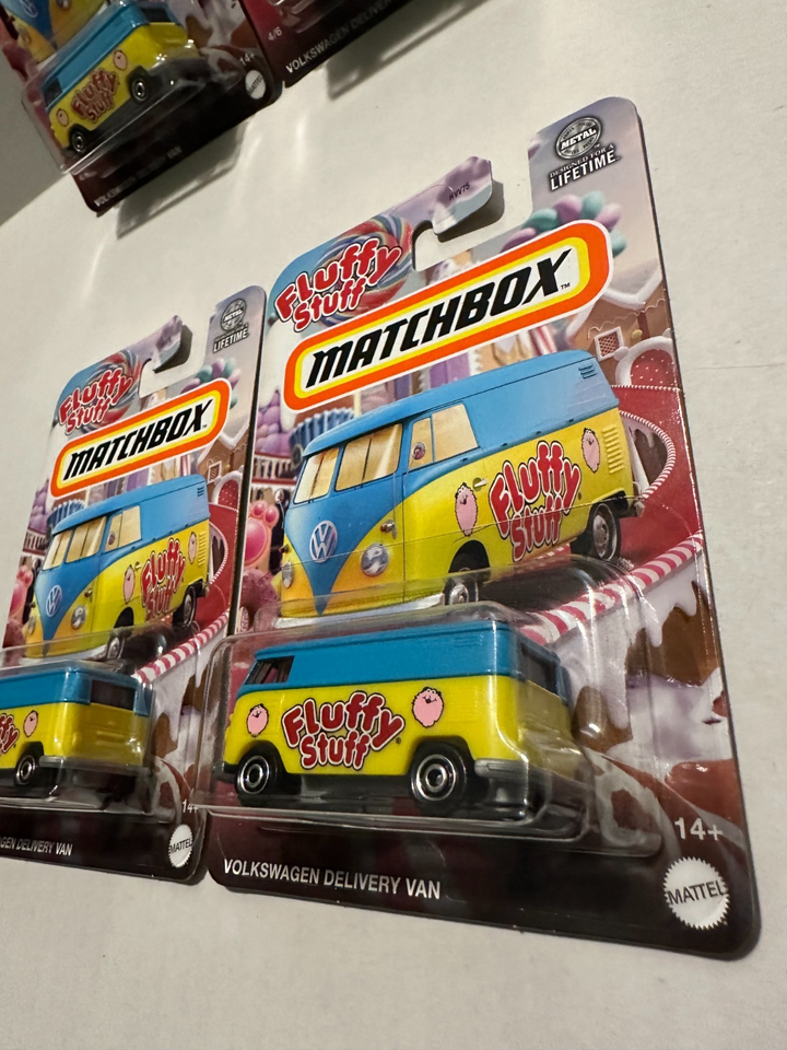 MATCHBOX CANDY SERIES FLUFFY STUFF VW VOLKSWAGEN DELIVERY VAN - Lot of ...
