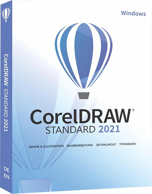 Corel DRAW Standard 2021 Photo-Paint, Painter, AfterShot Dauerlizenz DE ...