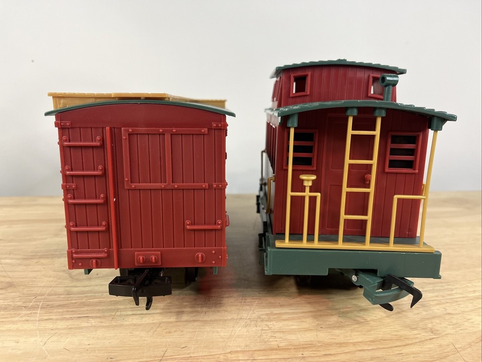 Ez Tech G Gauge Christmas Train Noel Express Boxcar And Caboose | eBay