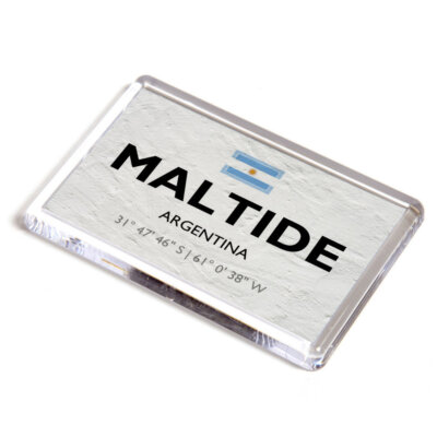 FRIDGE MAGNET - Maltide - Argentina - Lat/Long | eBay