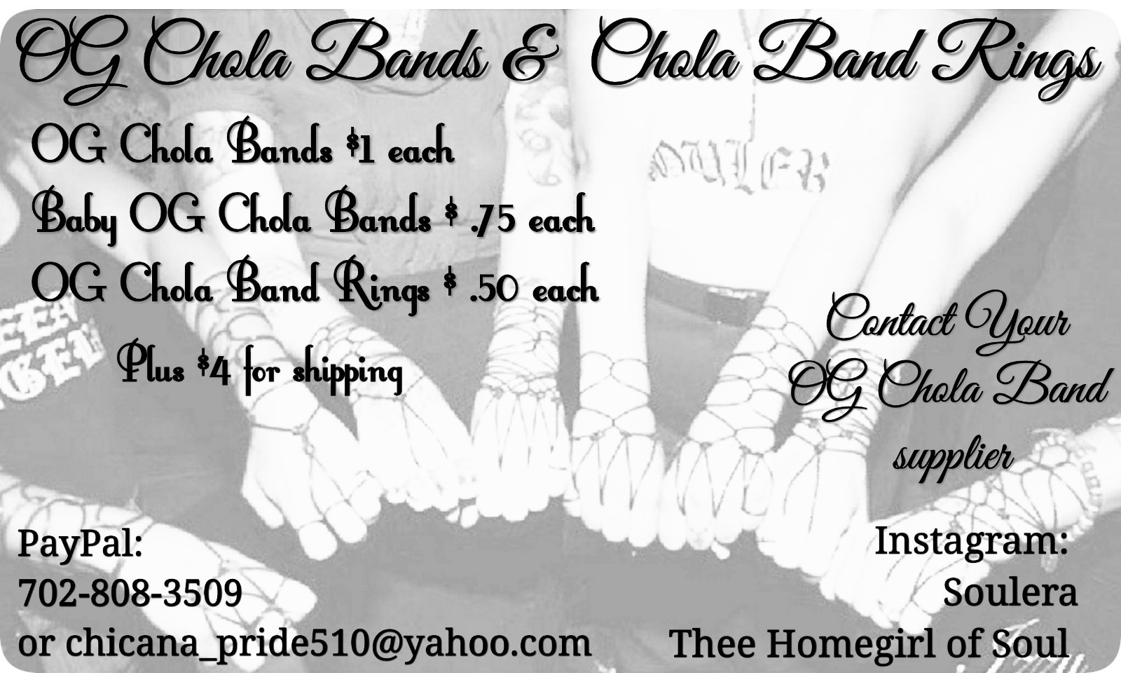 OG Chola Bands - small "BABY" Size (Qty. 10) | eBay