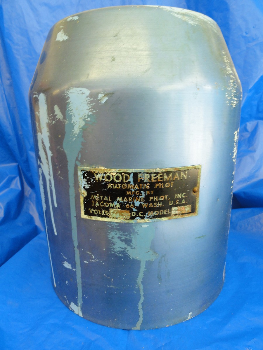 Wood Freeman Auto Pilot Wood Freeman Metal Marine Pilot Antique Ships