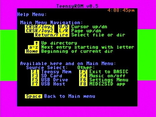 TeensyROM Cartridge for Commodore 64/128: MIDI, Fastload, Emulation ...