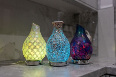Aroma Diffuser Essential Oil Mosaic Art Humidifier Aromatherapy ...