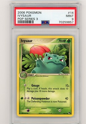 2006 POKEMON POP SERIES 3 #14 IVYSAUR PSA 9 MINT | eBay