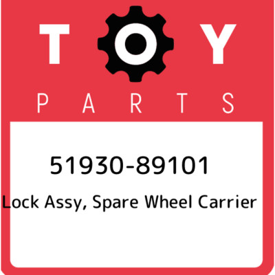 51930-89101 Toyota Lock assy, spare wheel carrier 5193089101, New ...