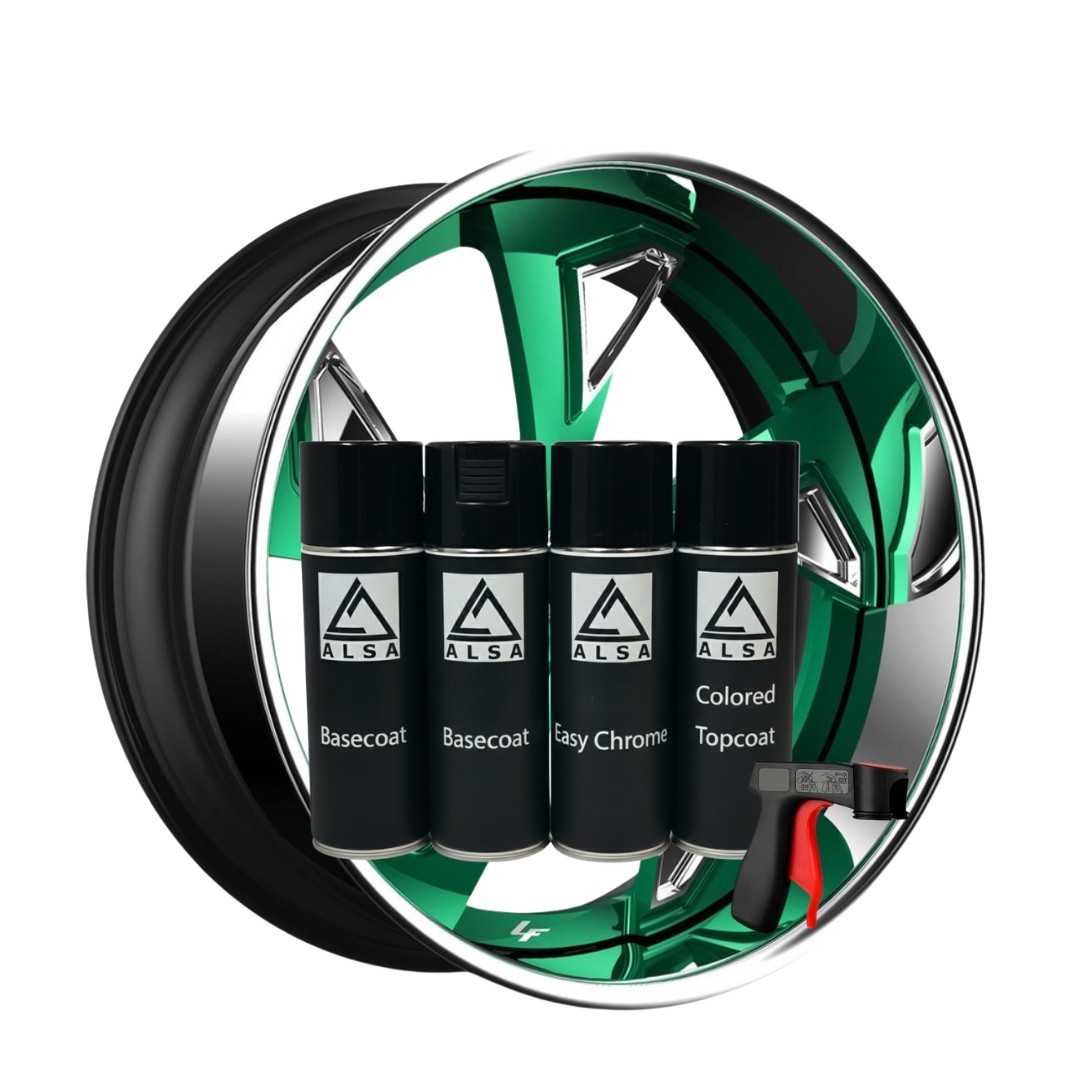 Alsa Green Chrome Paint - Spray Can Kit (30 sq ft of chrome) | eBay