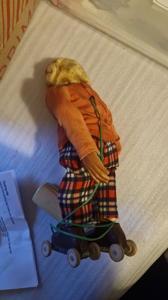 Vintage Alps Frankie the Roller Skating Monkey Battery Operated Toy ...