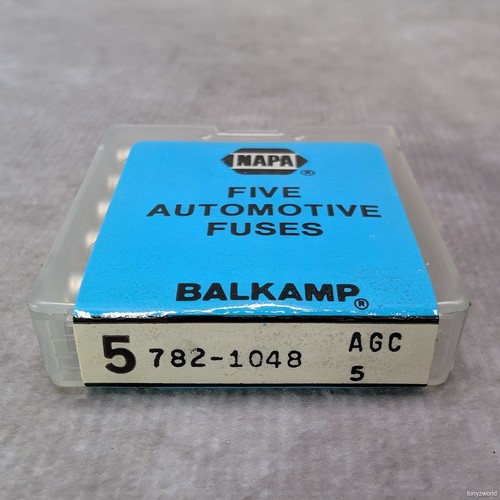Napa 5 Automotive Fuses Balkamp 782-1048 AGC 5 Nickel Plated Brass ...