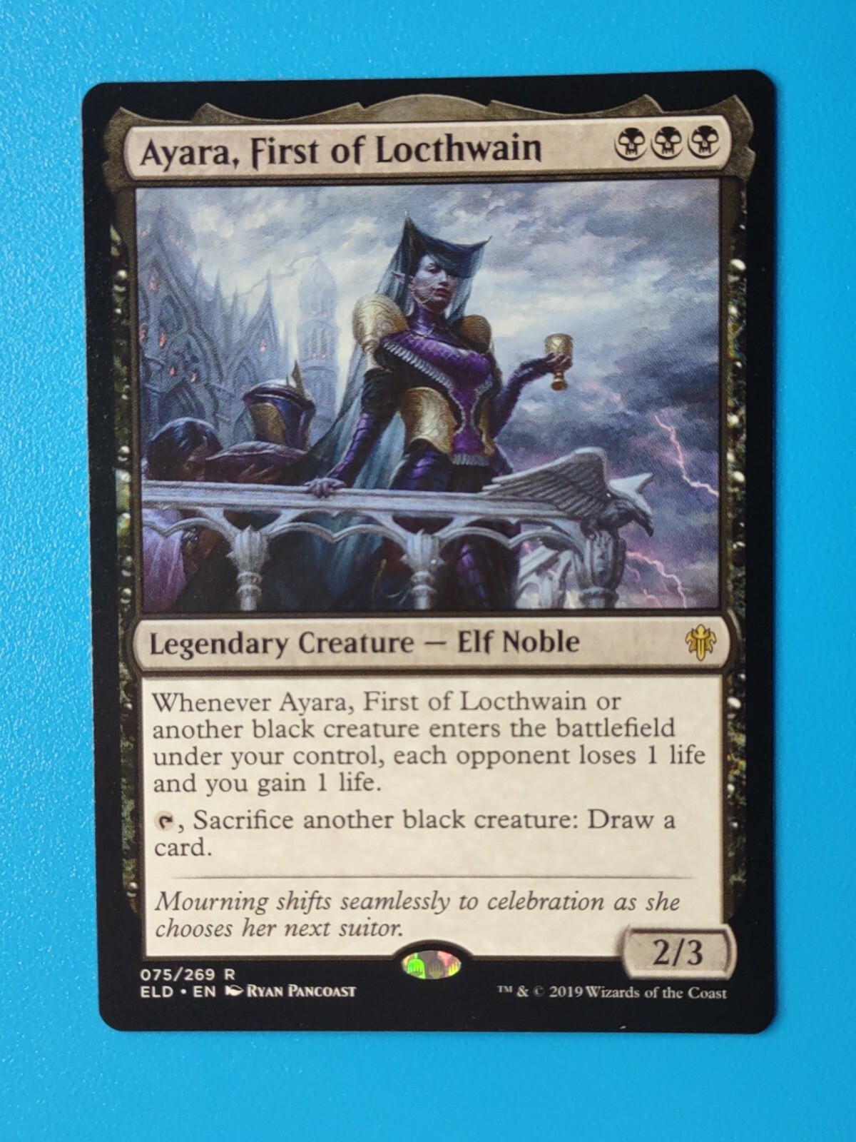 MTG 1x Ayara First of Locthwain NM Throne of Eldraine (multi available ...