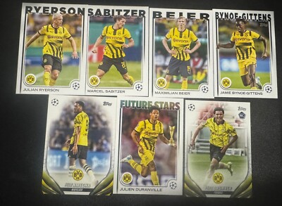 2024-25 Topps UEFA Club Competitions Borussia Dortmund 7 Card Lots BVB ...