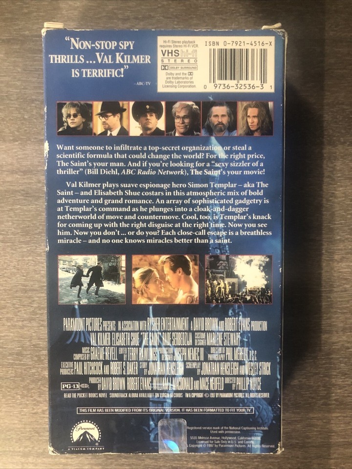 The Saint (VHS, 1997, Paramount Presentations) 97363253631| eBay